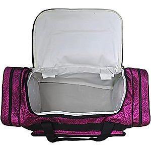 NGIL Canvas 23" inch Duffle Bag (Hot Pink Glitter)