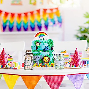 48 Pieces Water Bottle Labels Jungle Animals Themed Party Shower Water Bottle Stickers Wrappers Waterproof Baby Shower Labels for Baby Shower Party Decoration