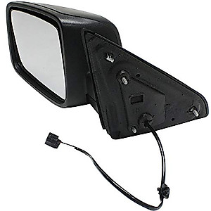 Kool Vue Driver Side Non-Electric Mirror for Ram 1500 2013-2018 Manual Fold Without Signal Light, Blind Spot Light, Memory & Puddle Lamp Textured w/o Towing Package