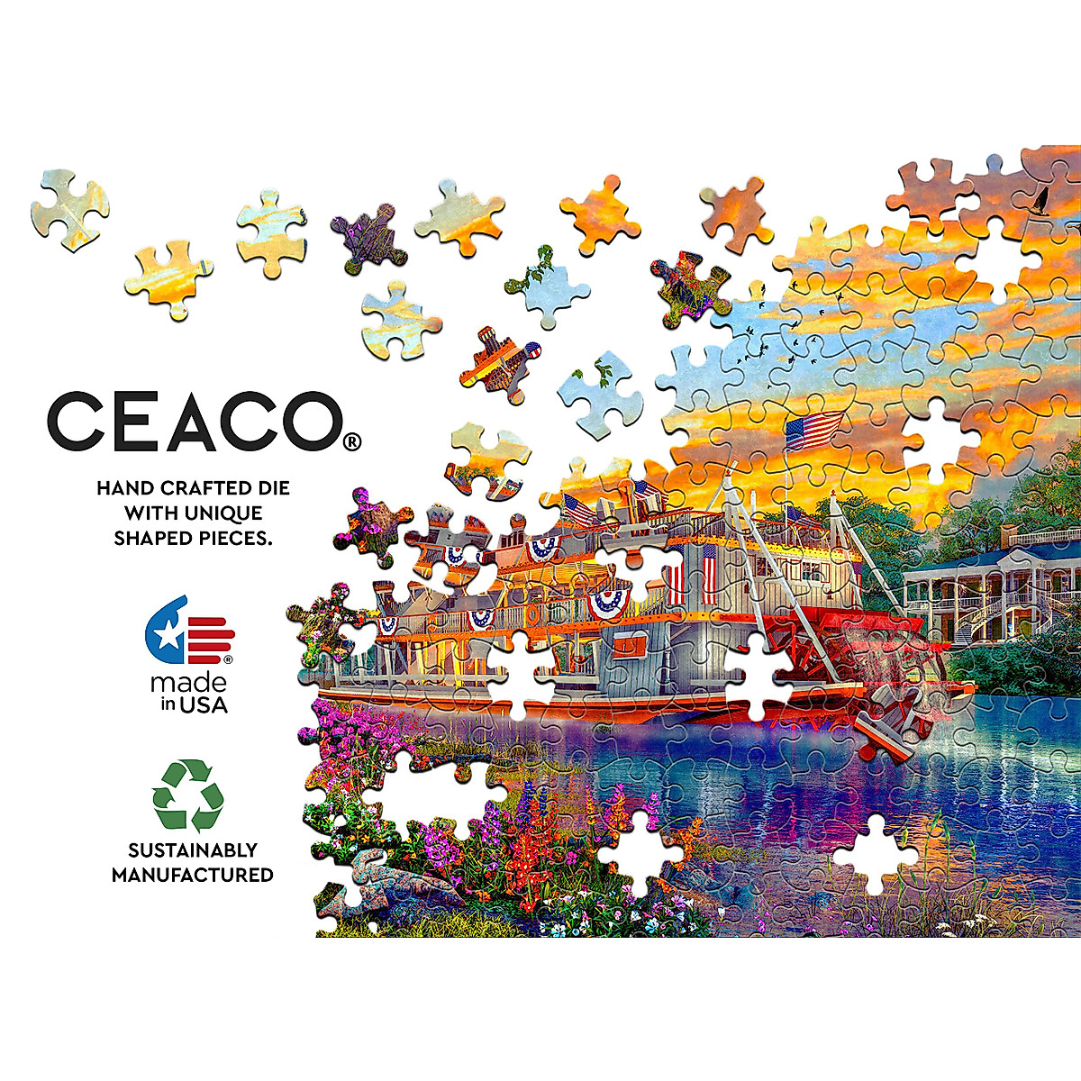 Ceaco - Dominic Davison - Mississippi Cruise - 750 Piece Jigsaw Puzzle