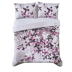 Vince Camuto Lissara 3 Piece Full/Queen Duvet Cover Set (DCS3433FQ-1800)