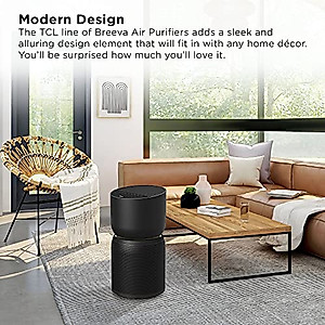 TCL Breeva A3 Air Purifier for Home Bedroom with Ionizer Up to 1230 ft², Auto Mode, H13 True HEPA Filter, 26db Quiet Air Cleaner Filter 99.97% Allergies Smoke Odor Pet Hair Dust Pollen Mold