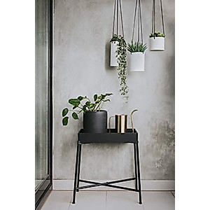 AUBURY Hanging Planter for Indoor Plants - Set of 3 Ceramic Hanger Planters, Succulent Hanging Plant Pots, Hanging Plant Holders for Indoor Outdoor, Hanging Plant Decor 3 Pack, Patented Design D887822
