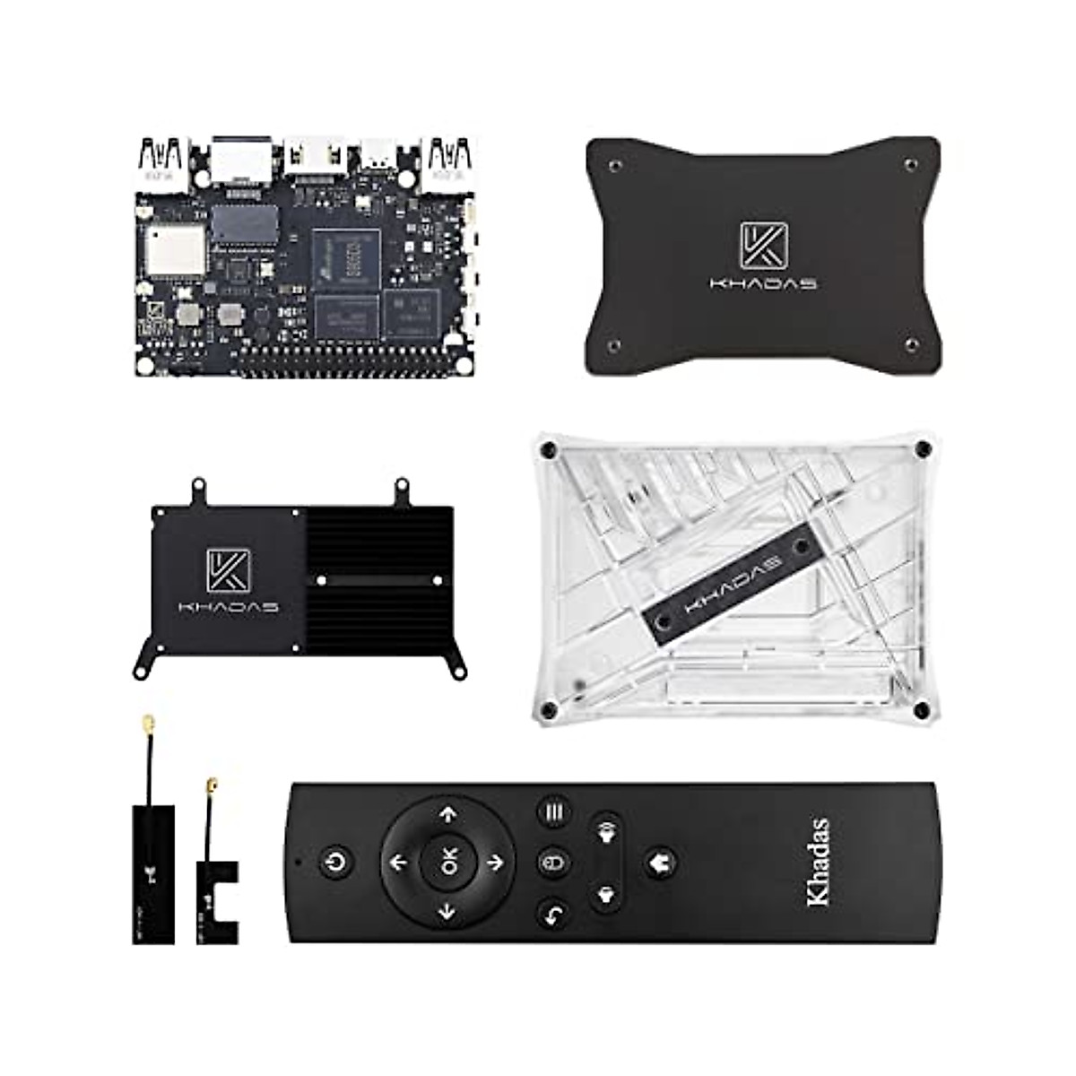 Khadas Singles Board Computer,VIM3L Amlogic S905D3 12nm Process for Low Heat & High Efficiency