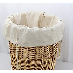 2 Pcs Canvas Laundry Bags with Carrying Handles & Drawstring Closure, Machine-washable Laundry Lining Bags for Laundry Hamper or Baskets