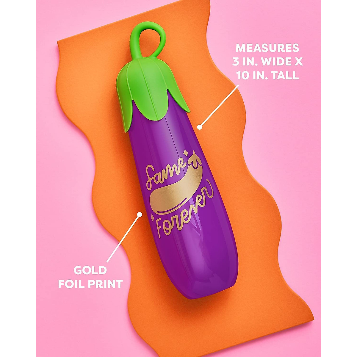 xo, Fetti Bachelorette Party Eggplant Water Bottle, 16 oz | Bach Party Decoration, Bridesmaid Favor, Bride to Be Gift + Bridal Shower Supplies