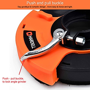 HARDELL Angle Grinder Dust Shroud, Dust Shroud for Angle Grinder 4/4.5/5 inch Universal Surface Grinding Shroud (125MM)