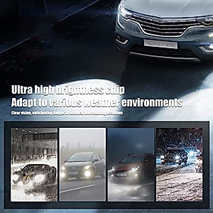 QODOLSI 2 PCS Car LED Headlight Bulbs, H11/H8/H9 LED Bulbs Combo Kit, 36W 3800LM Headlamp Bulbs, 6000K White Light