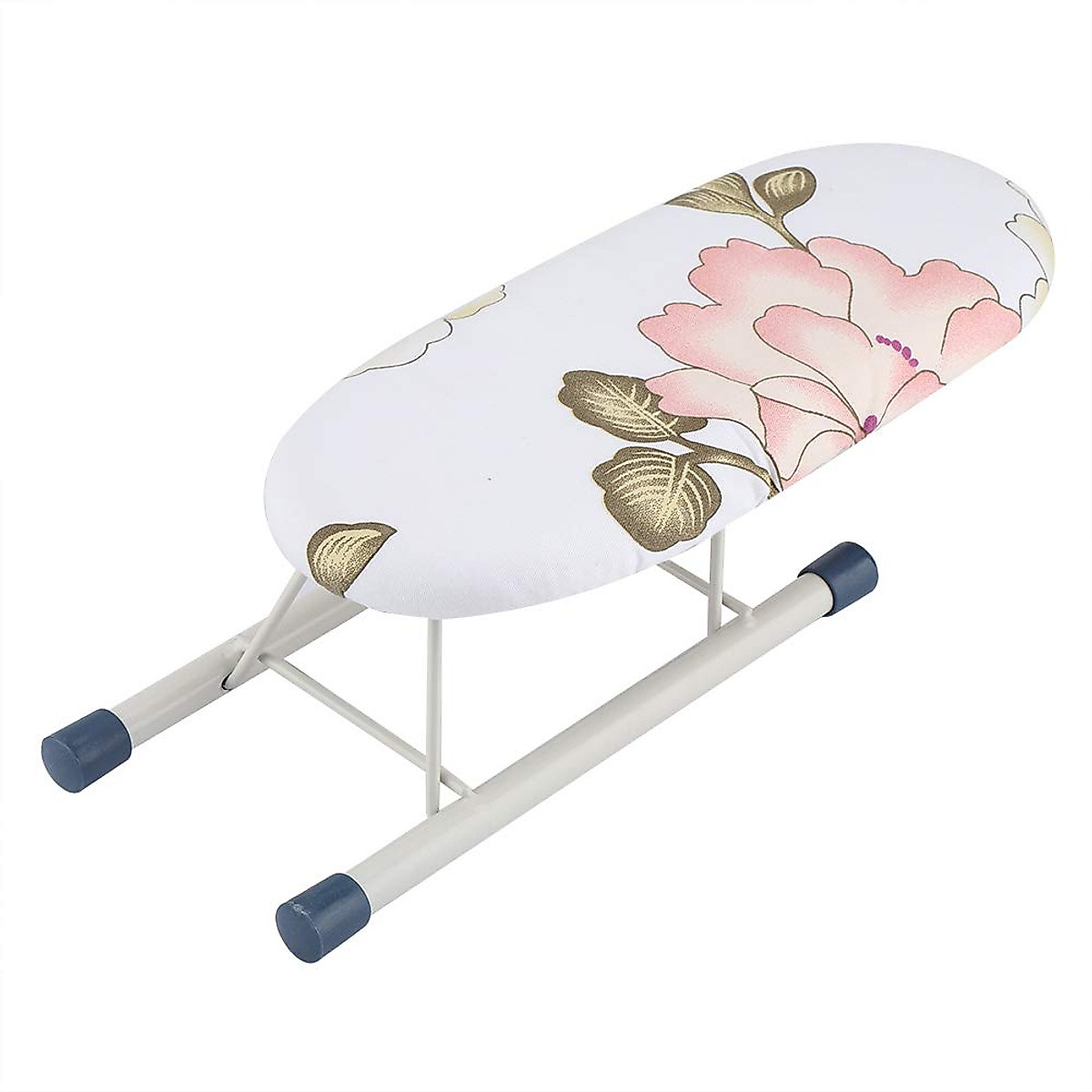Ironing Board, Cotton Cloth Foldable Iron Board Ironing Boards Cuffs Collars Handling Table Space Saving Ironing Board for Small Spaces, Laundry Rooms Or Dorms (Peony)