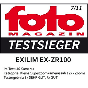 Casio High Speed Exilim Ex-zr100 Digital Camera White Ex-zr100we