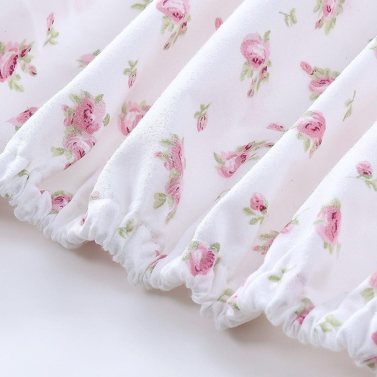 Modern Threads Soft Microfiber Printed Sheets - Luxurious Microfiber Bed Sheets - Includes Flat Sheet, Fitted Sheet with Deep Pockets, & Pillowcases Ivory Queen