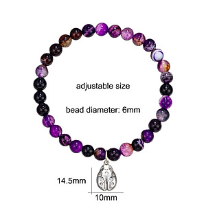 Farewell Gifts for Coworkers, Farewell Bracelet, Going Away Gifts for Friends, Coworker Leaving Gifts for Women, Ladybug Bracelet