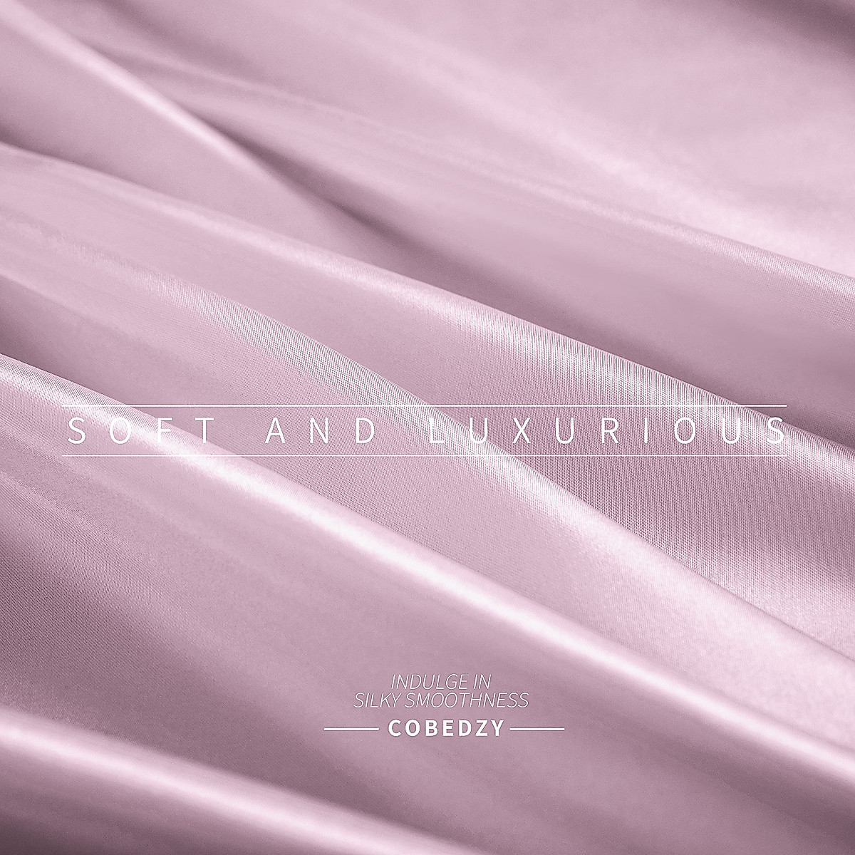 Cobedzy Purple Satin Pillowcase for Hair and Skin, Cooling 20x54 Body Pillowcase Soft Pillow Case Body Size Silky Body Pillow Cover with Envelope Closure