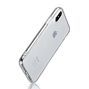 technext020 for iPhone Xs Clear Case, Shockproof Ultra Slim Fit Silicone iPhone 10 Transparent Cover TPU Soft Gel Rubber Cover Shock Resistance Protective Back Bumper for iPhone X Clear
