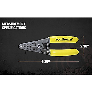Southwire - 58278140 Tools & Equipment S1018STR Wire Stripping Tool, Wire Stripper and Wire Cutter for 10-18 AWG Solid Wire and 12-20 AWG Stranded Wire