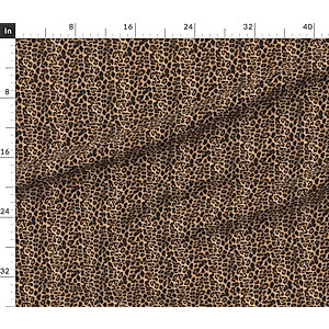 Spoonflower Fabric - Cheetah Leopard Brown Tan Printed on Petal Signature Cotton Fabric Fat Quarter - Sewing Quilting Apparel Crafts Decor