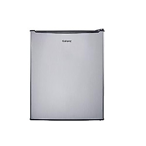 2.7 cubic foot stainless look compact dorm refrigerator