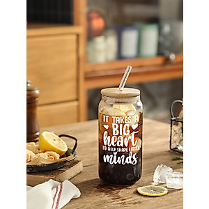 WODOHOLO Teacher Appreciation Gifts, Thank You Teacher Gift, Birthday Gifts for Teachers, Back To School Teacher Gifts, Can Glass Gift for Teacher, Women