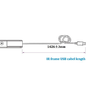 DeYoWo 46 Inch Interactive 10 Points Infrared IR Touch Screen Overlay Frame Free Driver