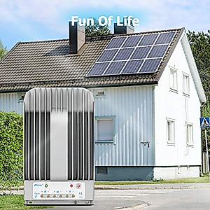 EPEVER 40A MPPT Solar Charge Controller 12/24VDC Automatically Identifying System Voltage with MT50 Remote Meter &Temperature Sensor RTS &Communication Cable RS485