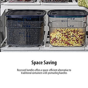 Cambro FreshPro 18Qt Food Storage Container in Clear for Industrial and Kitchen Use, Pantry Organization and Ingredient Freshness