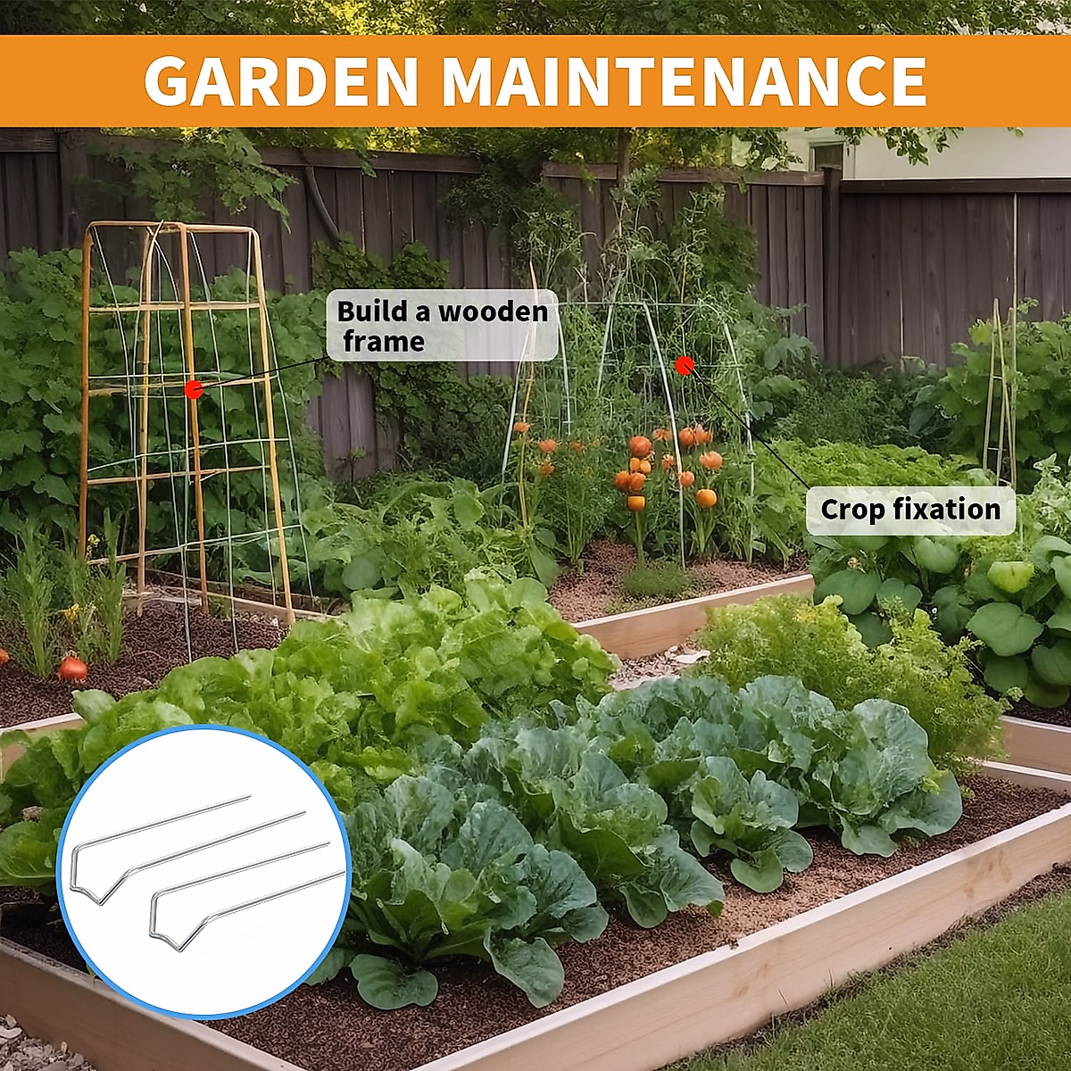 100 Pieces Greening Pins, 1.7 Inch Floral U-Pins Plant Pins Floral Fern Pins for Flower Picks Stems Straw Wreaths Holiday Arrangements DIY Craft Projects (Silver, 100)