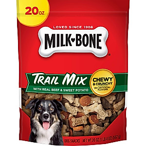 Milk-Bone Trail Mix with Real Beef & Sweet Potato Dog Treats, 20 Ounces