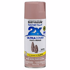 Rustoleum 299887 12 Oz Vintage Blush Satin Ultra Cover 2X Spray Paint