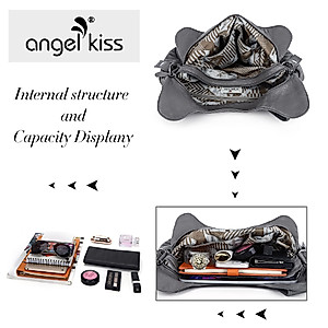 Angelkiss Hobo Purses and handbags for Women Satchel Leather Handbag Women Purses Large Daily Shoulder Bags