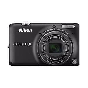 Nikon COOLPIX S6500 Wi-Fi Digital Camera with 12x Zoom (Black) (OLD MODEL)