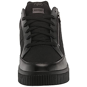 Ryka Women's Victory Wedge Sneaker Black/Black 7.5 M