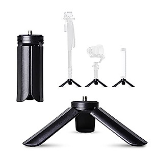 LUXCEO Mini Tripod, Desktop Tabletop Stand Compact Tripod with 1/4" Thread for Cameras, Photodraohy Light, Gimbal Handle Grip Stabilizer, Tripod Ball Head