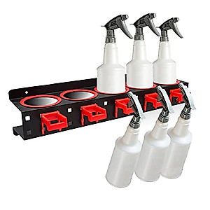 Moovul Pro Spray Bottle Storage Rack Abrasive Material Hanging Rail Car Beauty Shop Accessory Display Auto Cleaning Detailing Tools Hanger Bottle Organizer
