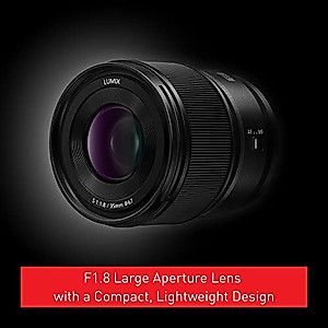 Panasonic LUMIX S Series Camera Lens, 35mm F1.8 L-Mount Interchangeable Lens for Mirrorless Full Frame Digital Cameras, S-S35