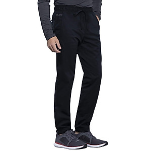 Cherokee Men Scrubs Pant Workwear Revolution Natural Rise Jogger WW012, M, Black