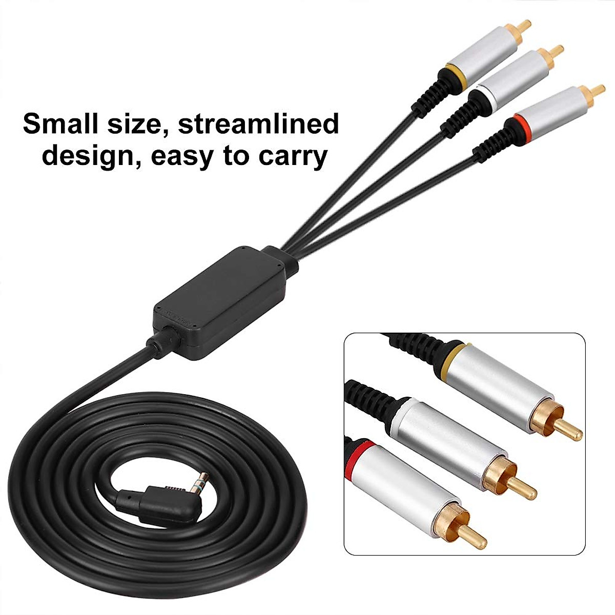 AV Cable 1.5M Component ABS TV Cord Audio Video Cord for PSP2000 3000