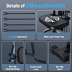 Sportsroyals Power Tower Pull Up Dip Station Assistive Trainer Multi-Function Home Gym Strength Training Fitness Equipment 440LBS