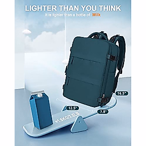 bergsalz Backpack For Women Travel Bag Weekender Lightweight Medium Backpack Peacock Blue For Men Hiking Waterproof Gym Bag Travel Essential Canvas Bag Carry On Backpack For  Sport Fan Laptop Bag