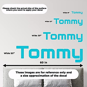 Multiple Font Custom Name Nursery Wall Decal - Mural Wall Decal Sticker for Home Children's Bedroom (AM002)