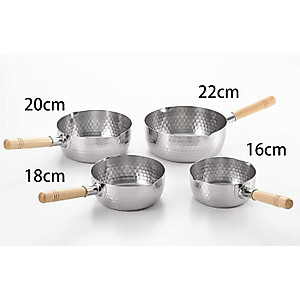 Japanese Stainless Steel Yukihira Saucepan, Made in Japan (1, 2.2 Quart)