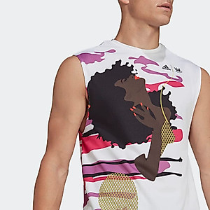 adidas Tennis New York Unitefit Sleeveless Tee, White, Small