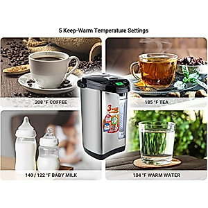 Rosewill Electric Hot Water Boiler and Warmer Dispensers (5.0 Liter Blacklight)