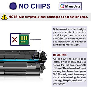ManyJets 58A CF258A (NO CHIP) Compatible Toner Cartridge Replacement for HP CF258A 58A 58X CF258X Work with HP LaserJet Pro MFP M428fdw M404dn M404n M428fdn M404dw M404 M428 M428dw M304 (Black,2-Pack)