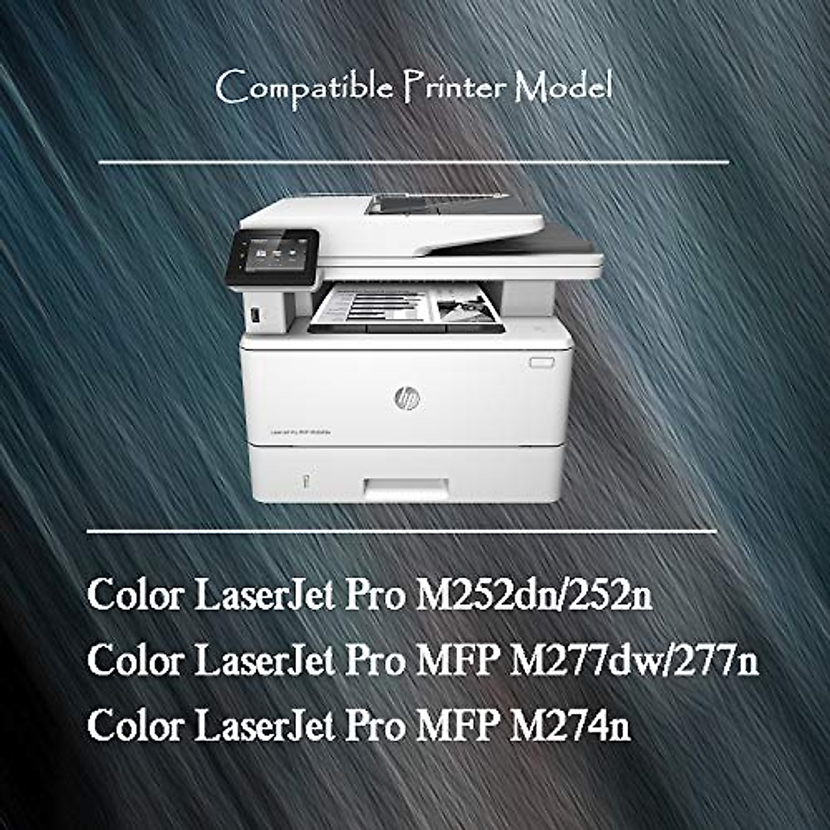 (4 Color Set, BCYM) Compatible 201X CF400X 201A Toner Cartridge CF401X CF402X CF403X for HP Color Pro MFP M277 M252 M274n Printer (High Yield, Black 2,800; Color 2,300 Pages), by TG Imaging