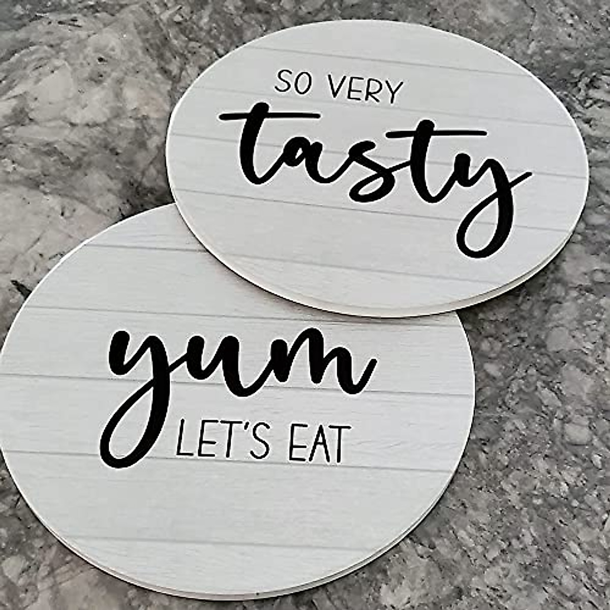 Stylish Trivets for Hot Dishes - Set of 2 - Ceramic Hot Pads for Kitchen Counter - Heat Resistant Mat - Trivets for Kitchen Counter - Farmhouse Style Hot Pot Holder - Trivets for Hot Pots and Pans