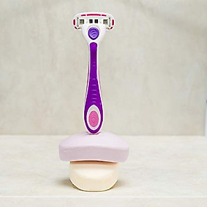 Personna Women's 5 Blade Razor System - Women's Shaving Razors - Razor Handle with 12 Replacement Cartridges Pink