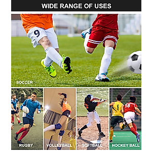 CS CELERSPORT 2 Pack Baseball Softball Soccer Socks Over the Calf Sports Tube Socks for Youth Men and Women Medium Black