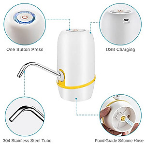 5 Gallon Water Dispenser, Electric Mini Drinking Jug Dispenser, Small Automatic 5 Gal Cold Water Pump Stand, Portable Kitchen Gadgets Design for Office, Home, Kitchen, and Camping