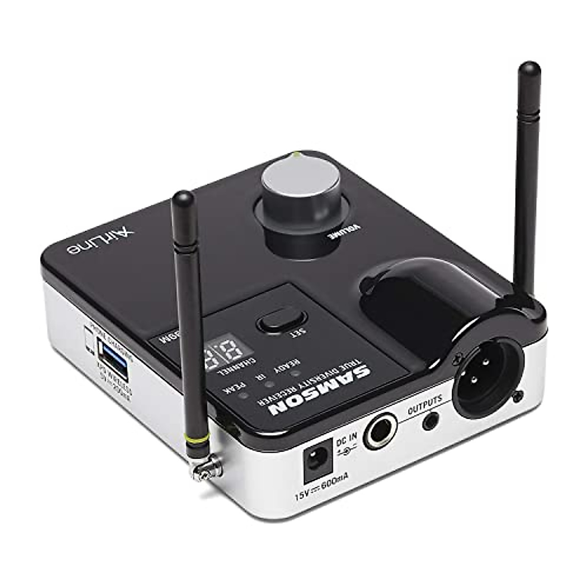 Samson Airline 99m Fitness Headset System, Black, K Band: 470–494 MHz