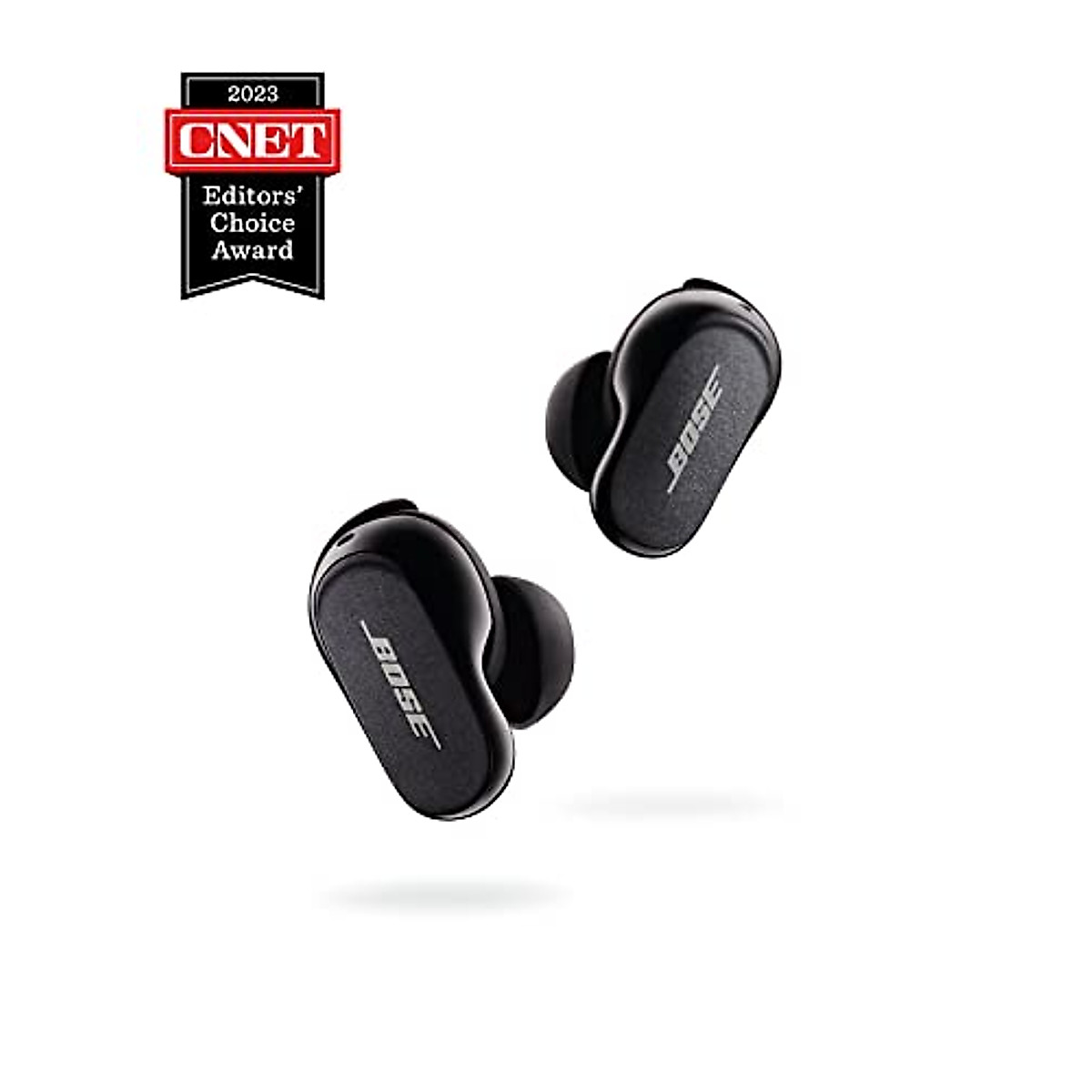 Bose QuietComfort Earbuds II, Triple Black, with Alternate Eartip Sizing Kit